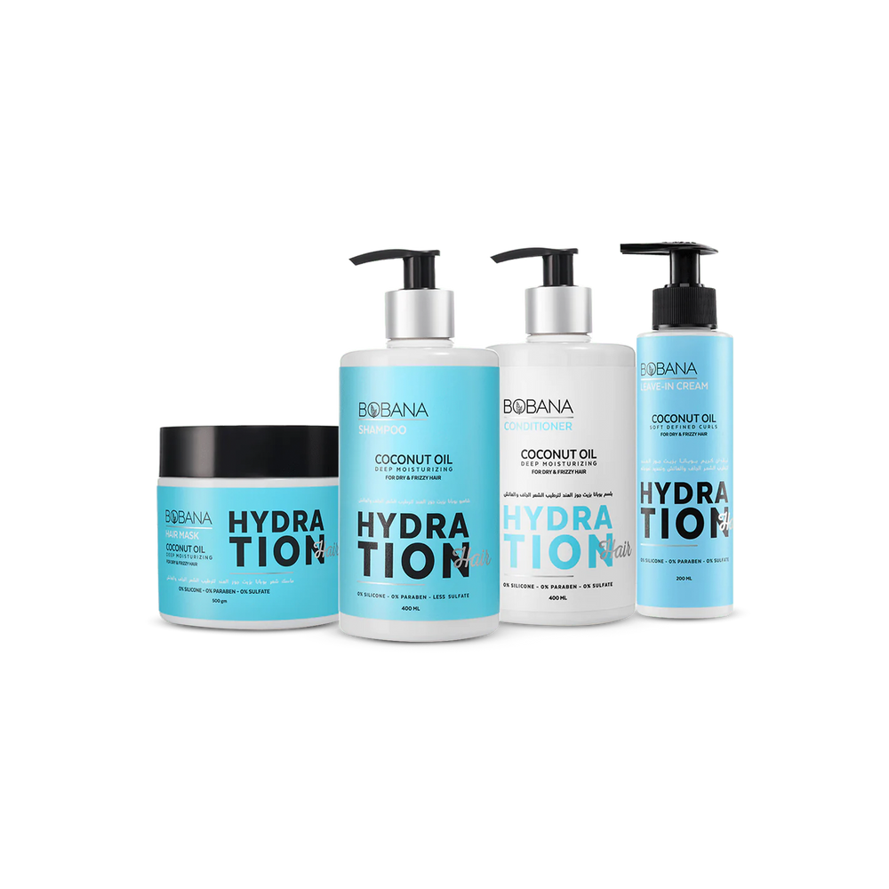 Buy Bobana Moisturizing Bundle for Dry & Curly Hair - Coconut Oil ...