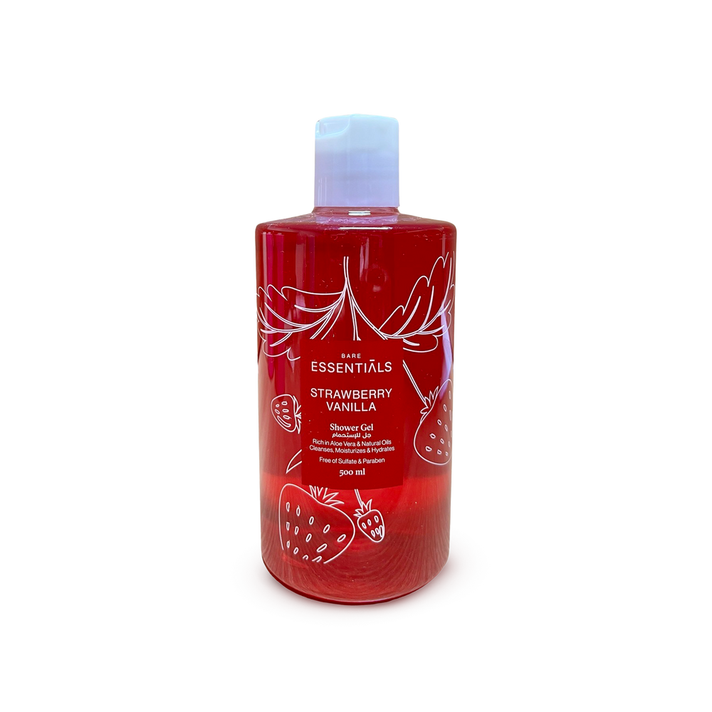 Buy Strawberry Vanilla Shower Gel 500ml by Essentials - Source Beauty – Essentials