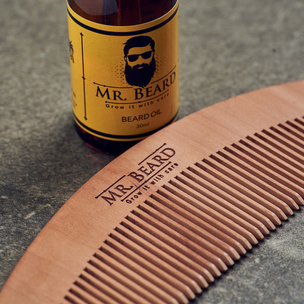 Wooden Beard Comb – Mr. Beard