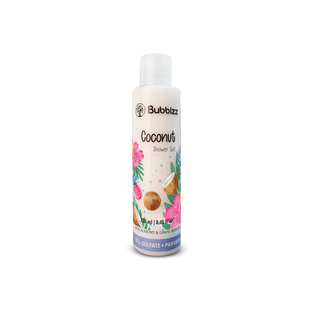Coconut Shower Gel 250 ml 250ml by Bubblzz - Shop Best Shower Gel Now ...