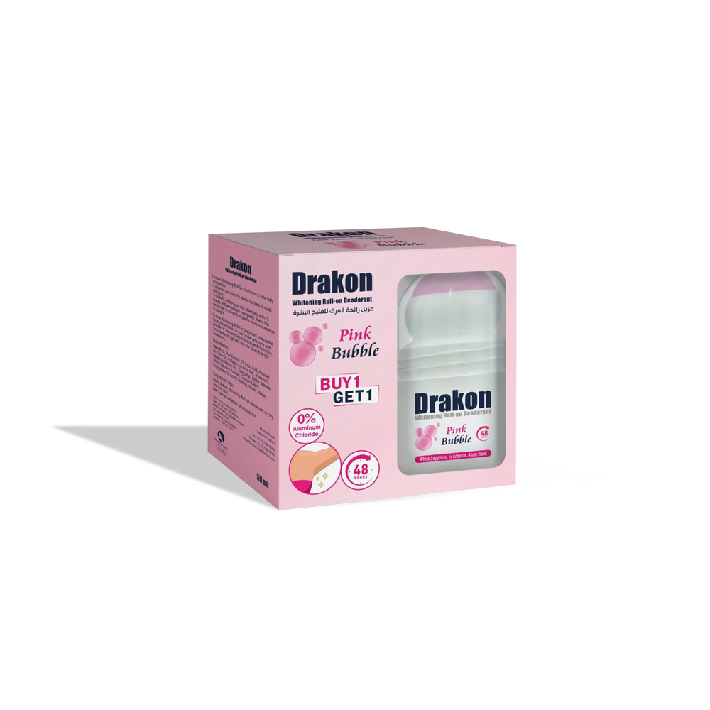 Whitening Roll-On Deodorant - Pink Bubble (1+1 Free) – Drakon
